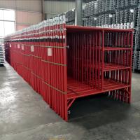 China Galvanized Steel Frame Scaffolding with Caster Wheels and Customizable Sizes for Construction for sale