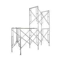 China Galvanized Steel Frame Scaffolding with Caster Wheels and Customizable Sizes for Construction for sale