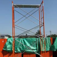 China Multi-Color Customizable Galvanized or Painted Steel H Frame Scaffolding with Easy Assembly and Disassembly for sale