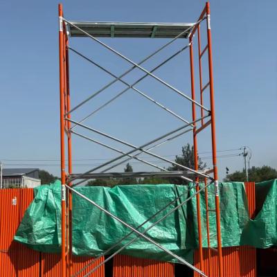 China Multi-Color Customizable Galvanized or Painted Steel H Frame Scaffolding with Easy Assembly and Disassembly for sale