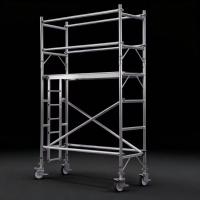 China European Standard 8m 9m 10m Height Lightweight Aluminum-Steel Scaffold Ladder Tower for Construction for sale