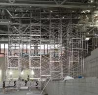 China European Standard 8m 9m 10m Height Lightweight Aluminum-Steel Scaffold Ladder Tower for Construction for sale