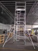China European Standard 8m 9m 10m Height Lightweight Aluminum-Steel Scaffold Ladder Tower for Construction for sale