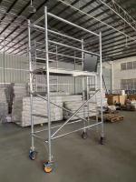 China European Standard 8m 9m 10m Height Lightweight Aluminum-Steel Scaffold Ladder Tower for Construction for sale