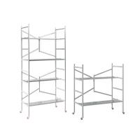 China Foldable Movable Scaffolding with Swivel Casters and Brakes Compact Folding Design Meets OSHA ANSI Standards for sale