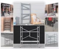 China Foldable Movable Scaffolding with Swivel Casters and Brakes Compact Folding Design Meets OSHA ANSI Standards for sale