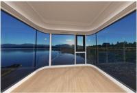 China Model D07 Luxury 40㎡ Mobile Space Capsule House with Panoramic Glass View and Galvanized Steel Frame for sale