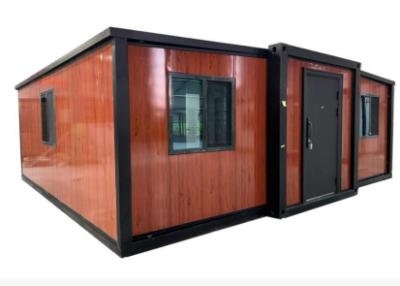 China 38.2m² Premium Expandable Container House (Wood Grain Finish) for sale