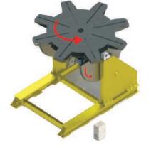 China HBC Series Heavy-Duty Welding Positioner with Stepless Speed Control and Dual-Drive Safety for Industrial Fabrication for sale