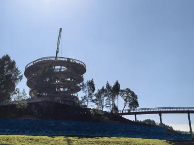 China Spatial Steel Frame Observation Tower with High Corrosion Resistance and Adjustable Height Compliant with AISC, Eurocode, and GB Standards for sale