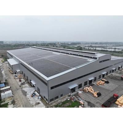 China Customizable Hot-Dip Galvanized Prefabricated Steel Structure Building with Seismic Resistance for sale