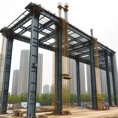 China Customizable High Energy Efficiency Steel Structure System with Long Life Span for Commercial Steel Frame Buildings for sale