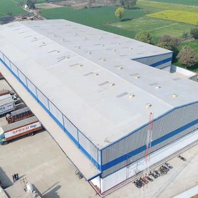 China Durable 50+ Years Lifespan Steel Warehouse with Thermal and Sound Insulation and High Loadbearing Capacity for sale