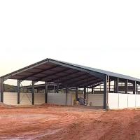 China Durable 50+ Years Service Life Steel Warehouse with 120 km/h Wind Resistance and Magnitude 8 Seismic Resistance for sale