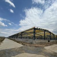 China Durable Prefabricated Steel Cow Shed and Cattle House Building with Hot-dip Galvanized Customizable Dimensions for sale