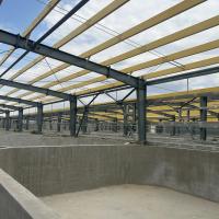 China Durable Prefabricated Steel Cow Shed and Cattle House Building with Hot-dip Galvanized Customizable Dimensions for sale