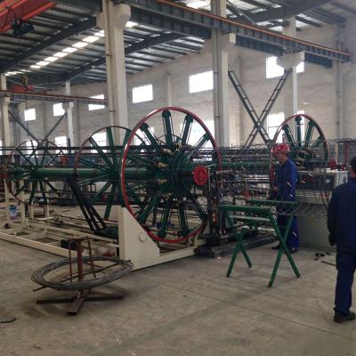 China CNC Rebar Cage Rolling Welding Machine with 500-2000 mm Cage Diameter Range and 40-60 Points/min Welding Speed for 12 m Cage Length for sale