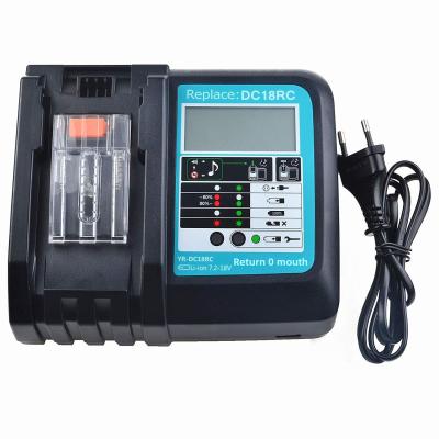 China Fast Charger Compatible with Makit 14.4V 18V LXT Li-ion Batteries Replacement DC18RC Power Tool Battery Charger for sale