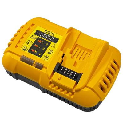 China Compatible Dewt DCB118 Fast Charger 20V Lithium-Ion Battery for Electric Tools Cordless Drills AC100-240V One Year Warranty for sale