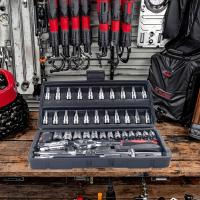 China Larissa HT27 OEM Multifunctional Auto Repair Tool Box Set with Customizable Socket Ratchet Wrench Hard Case for Car Maintenance for sale