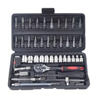 China Larissa HT27 OEM Multifunctional Auto Repair Tool Box Set with Customizable Socket Ratchet Wrench Hard Case for Car Maintenance for sale