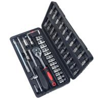 China Larissa HT27 OEM Multifunctional Auto Repair Tool Box Set with Customizable Socket Ratchet Wrench Hard Case for Car Maintenance for sale