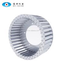 China Aluminum / Plastic / Galvanized Backward Curved Centrifugal Fan Impeller Blades Backward Centrifugal Motorized Impeller for sale
