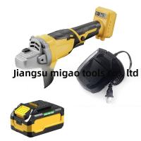 China Factory Direct 125mm Cordless Angle Grinder 21V Lithium Electric Industrial & DIY Grade with Battery Power Trigger Switch for sale