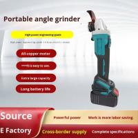 China Industrial Grade Rechargeable Lithium Electric Portable Angle Grinder Wireless with Slide Type Switch for Polishing & Cutting for sale