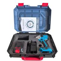 China Professional 21V Brushless Cordless Impact Wrench - 350Nm High Torque, with Socket Set for Construction & Auto Repair for sale