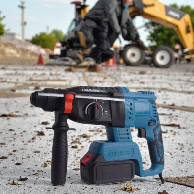 China Brushless Cordless Hammer Drill Lithium Battery Industrial Electric Tool for sale