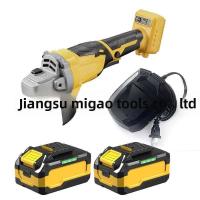 China 21V Cordless Electric Angle Grinder with DIY Trigger for Polishing and Cutting Concrete Tile Wood for sale