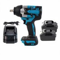 China High Torque 21V Cordless Electric Impact Wrench Industrial Grade Brushless Rechargeable Truck Tires Repair Tool for sale