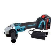 China Rechargeable 21V DIY Industrial Electric Polishing Machine Cordless 4.5in Stainless Steel Grinding Disc Angle Grinder for sale