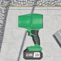 China The 20V Cordless Mini Leaf Blower Features ABS+PC Material, Green Design, and a 4.0 Ah Battery Capacity. for sale