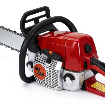 China Ms250 Ms251 Industrial DIY Petrol Chainsaw Brushless Motor 45.4cc 2.3Kw 18/20 Inch Bar Wood Cutting Power Tool for sale