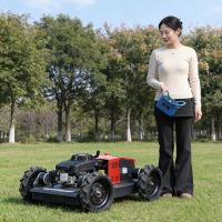 China Industrial 4-Stroke Remote-Controlled Lawn Mower, Home & Agricultural Gasoline Weeder, Suitable for Land Reclamation Lawn Mower for sale