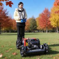 China Industrial 4-Stroke Remote-Controlled Lawn Mower, Home & Agricultural Gasoline Weeder, Suitable for Land Reclamation Lawn Mower for sale