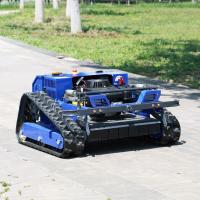 China European Spot High Chassis Remote Control Tracked Mower Avoid Fruit Tree Branches Hilly Wasteland Lawn Mowers for sale