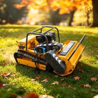 China European Spot Multifunctional Remote Control Tracked Mower Cutting Flail Mower Durable Garden Machinery Zero Rotation Lawn Mower for sale