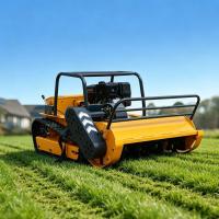China European Spot Widened Track Remote Control Mower Anti Slip Anti Sink Suitable Gasoline Flail Mowers for sale