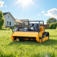 China European Spot Widened Track Remote Control Mower Anti Slip Anti Sink Suitable Gasoline Flail Mowers for sale