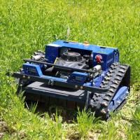 China European Spot Tracked Remote Control Mower All Terrain for Hillsides Orchards River Embankments Gas-powered Lawn Mower for sale