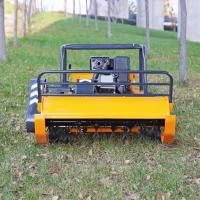 China US Spot 2026 Hot Selling Remote Control Lawn Mower 1000mm Width Optional All Terrain Crawler Design Garden Orchard for sale