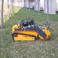 China US Spot 2026 Hot Selling Remote Control Lawn Mower 1000mm Width Optional All Terrain Crawler Design Garden Orchard for sale