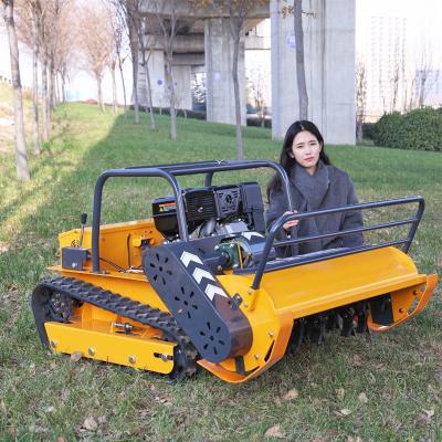 China US Spot Factory Direct Lawn Mower Remote Control Crawler Mower Brushless Motor Flail Mower for sale