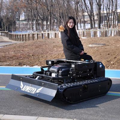 China US Spot Off-road Crawler Remote Control Lawn Mower Steep Slope Climbing, Garden Waste Land Mowing Lawn Mower for sale