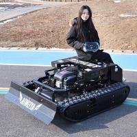 China US Spot Off-road Crawler Remote Control Lawn Mower Steep Slope Climbing, Garden Waste Land Mowing Lawn Mower for sale