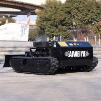 China US Spot Off-road Crawler Remote Control Lawn Mower Steep Slope Climbing, Garden Waste Land Mowing Lawn Mower for sale