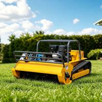 China US Spot EPA Certified RC Lawn Mower Robot Wireless Control Flexible Steering Lawn Trimming Orchard Weeding Low Fuel Consumption for sale